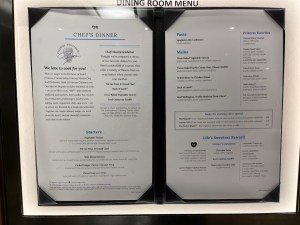 Main dining room menus on Enchanted Princess (10-day Caribbean) – The ...